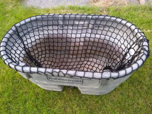 Slow Feed Hay Net Tub Topper 100-150 - Hay Burners Equine LLC